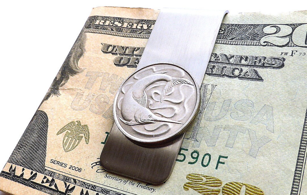 Fisherman's Money Clip, Singapore, Swordfish, Fishing, Fish, Men's Gift ...