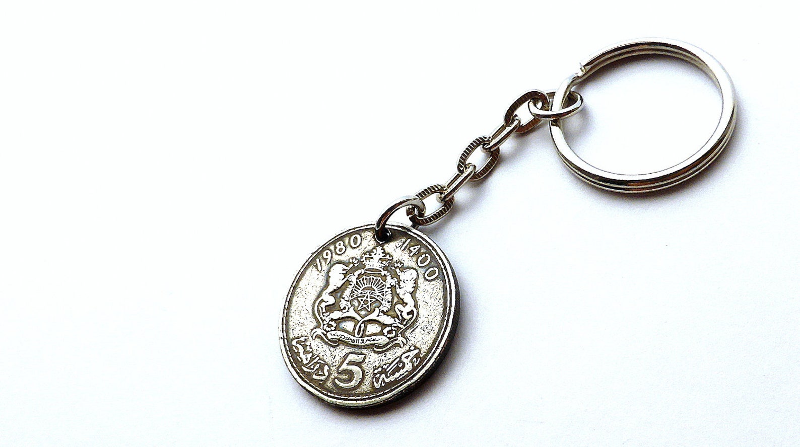 Moroccan Coin Keychain Vintage Keychain Men's Accessory - Etsy