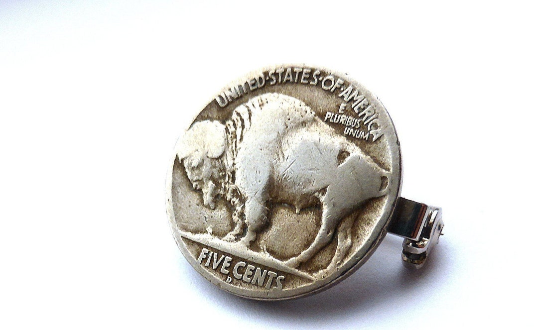 Coin Brooch, Buffalo, Coin Pin, American, United States, Coin Jewelry ...