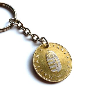 Keychain, Hungarian, 1995, Vintage Keychain, Gift for Him, Coins ...