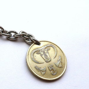 Cyprus Coin Charm Coin Keychain Greek Charm Purse Charms - Etsy