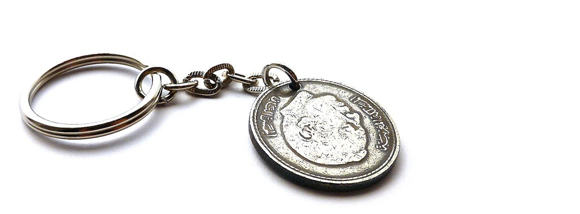 Moroccan Coin Keychain Vintage Keychain Men's Accessory - Etsy