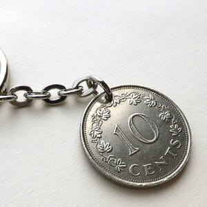 Malta, Coin Keychain, 1972, Nautical Keychain, Ships, Sailing, Men's ...