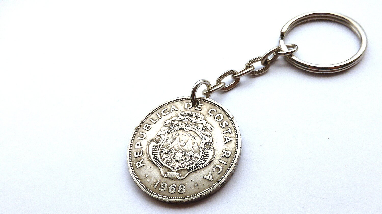Costa Rican Keychain 1968 Men's Gift Gift for Him - Etsy