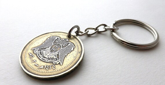 Coin Keychain Middle Eastern Accessories Arabian Keychain | Etsy