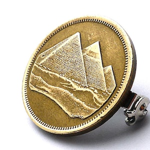 Egyptian Coin Brooch, Pyramids, Coin Jewelry, Pyramid Jewelry, Coin Pin ...