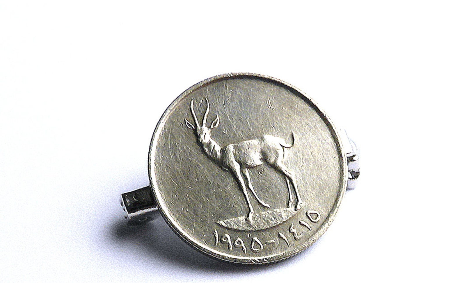 Emirates Coin Brooch 1995 Gazelle Deer UAE Coin Pin | Etsy