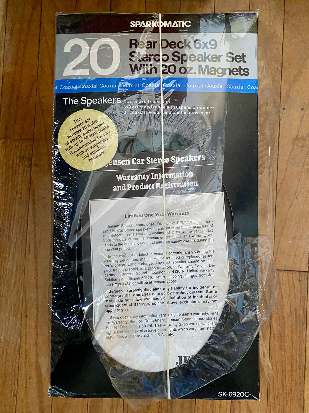 1980s Vintage Sparkomatic 6x9 Rear Deck Stereo Soeaker Set With 20 Oz ...