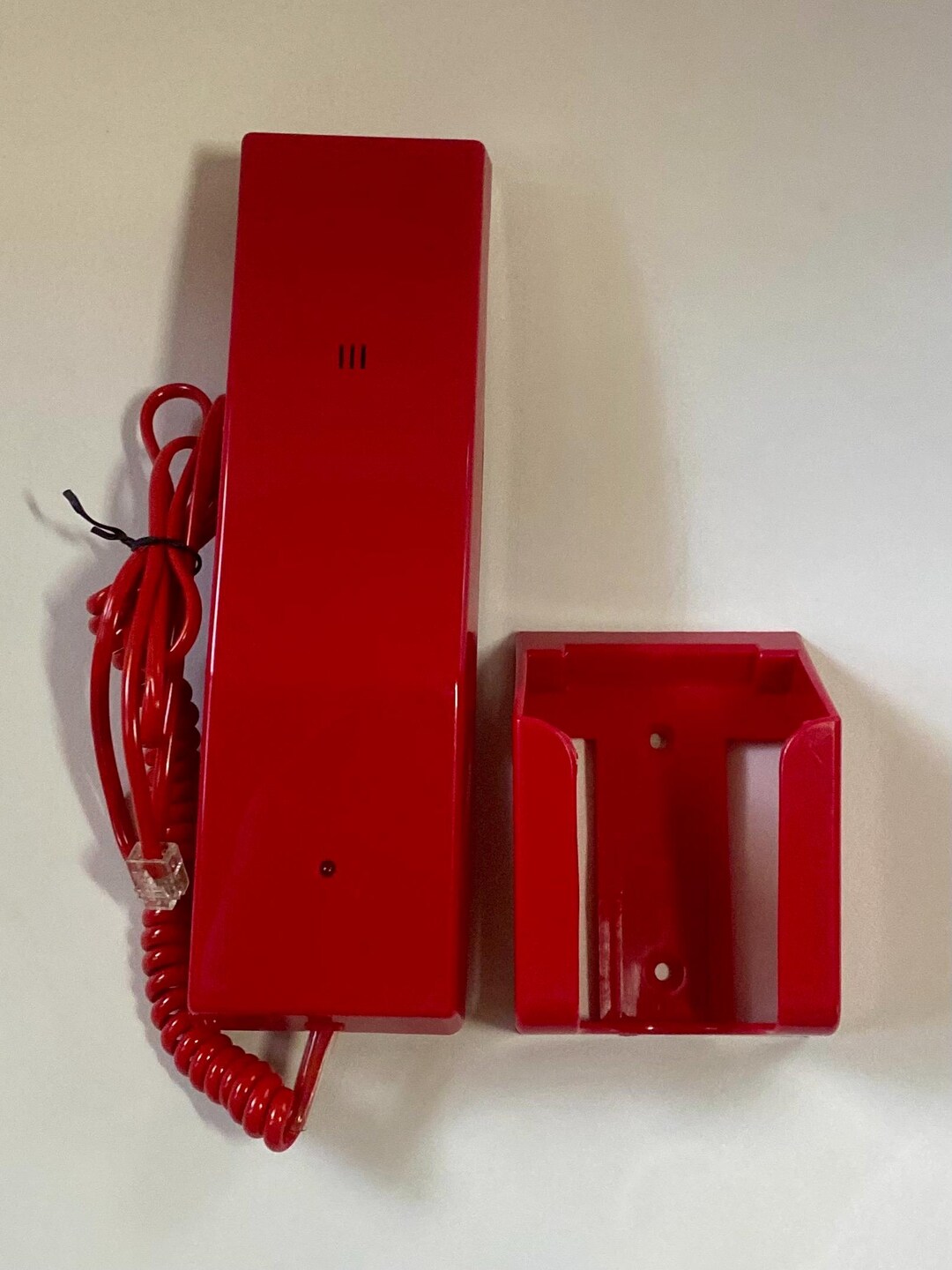 Vintage 1980s Handset Pulse Telephone / Corded Phone / Landline ...