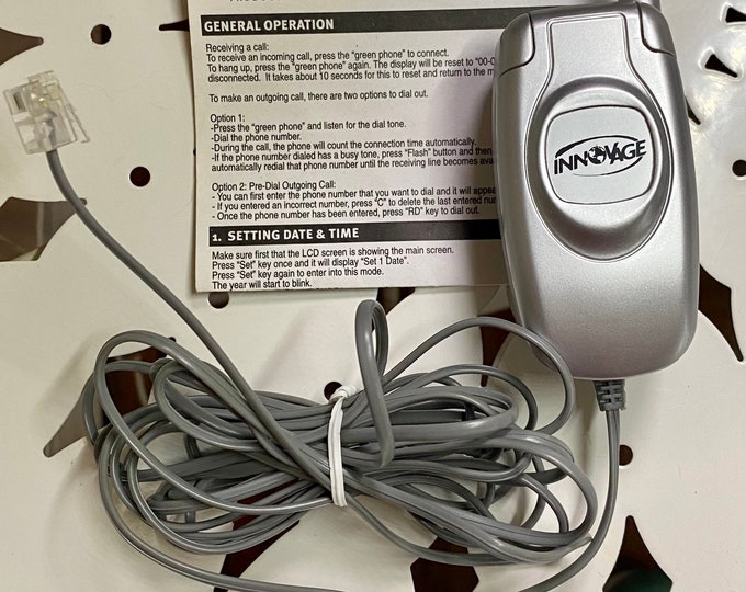 Innovage Mini Landline Corded Flip Phone / Vintage Telephone / Retro ...