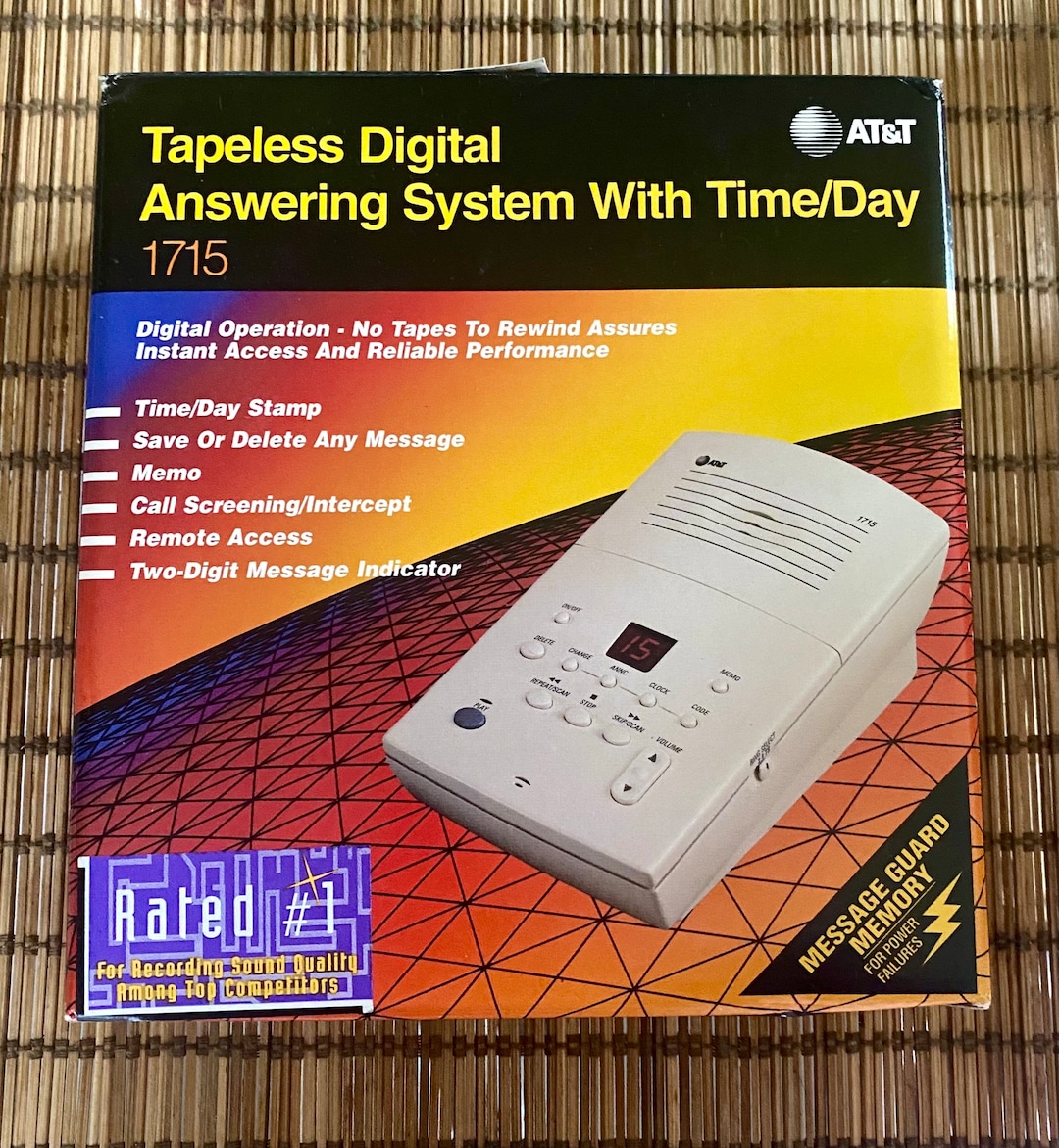 Vintage AT&T Tapeless Digital Answering System / 1990s / Retro ...