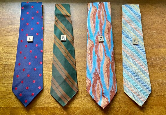 Men’s vintage ties Assorted styles 1970s and 1980s - Gem
