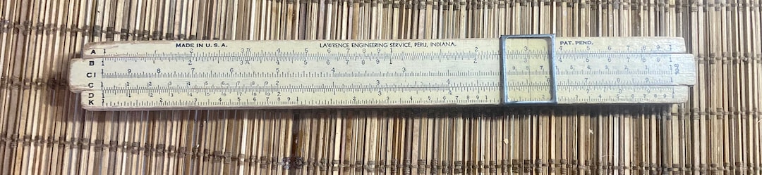 Vintage Slide Rule / 1950s / Vintage Promotional Advertisement / Period ...