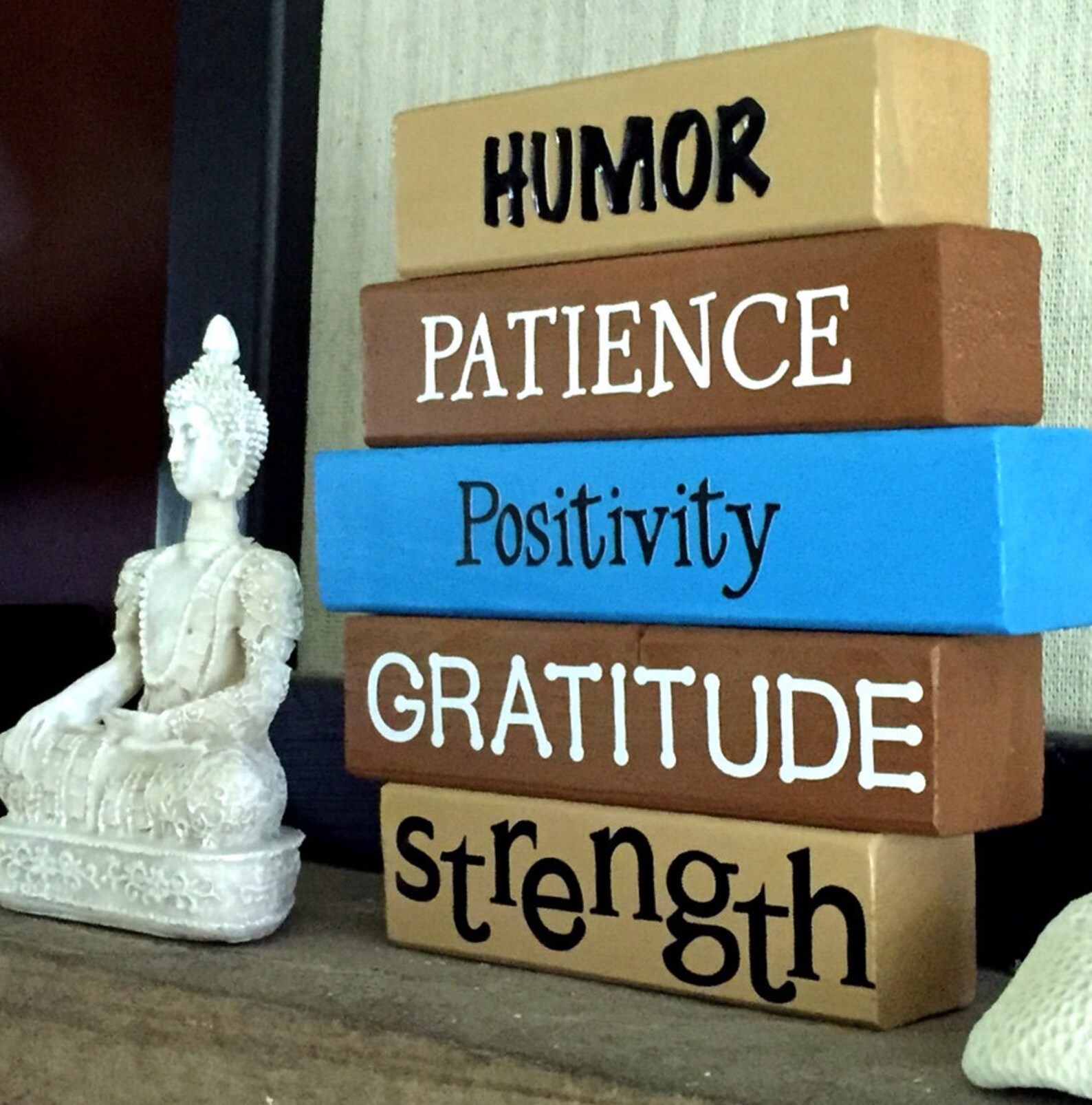 HOPE AND ENCOURAGEMENT Wood Word Blocks...stacking Block Set | Etsy