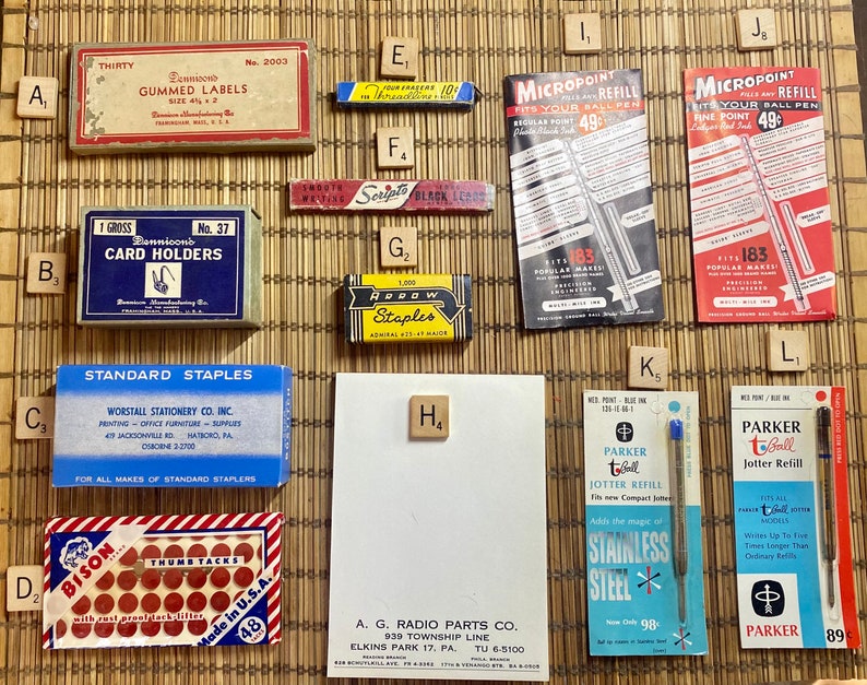 Vintage Collectible Office Supplies / Set Design Props / Movie - Etsy