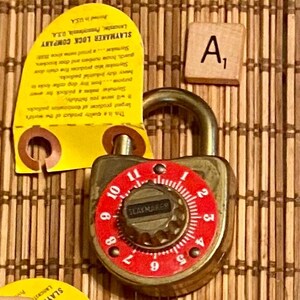 Vintage Collectible Locks / Combination Padlock Key / Movie Television ...