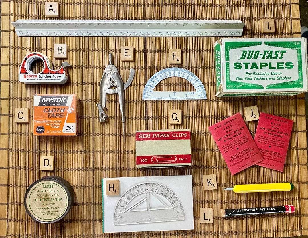 Vintage Collectible Office Supplies / Set Design Props / Movie ...