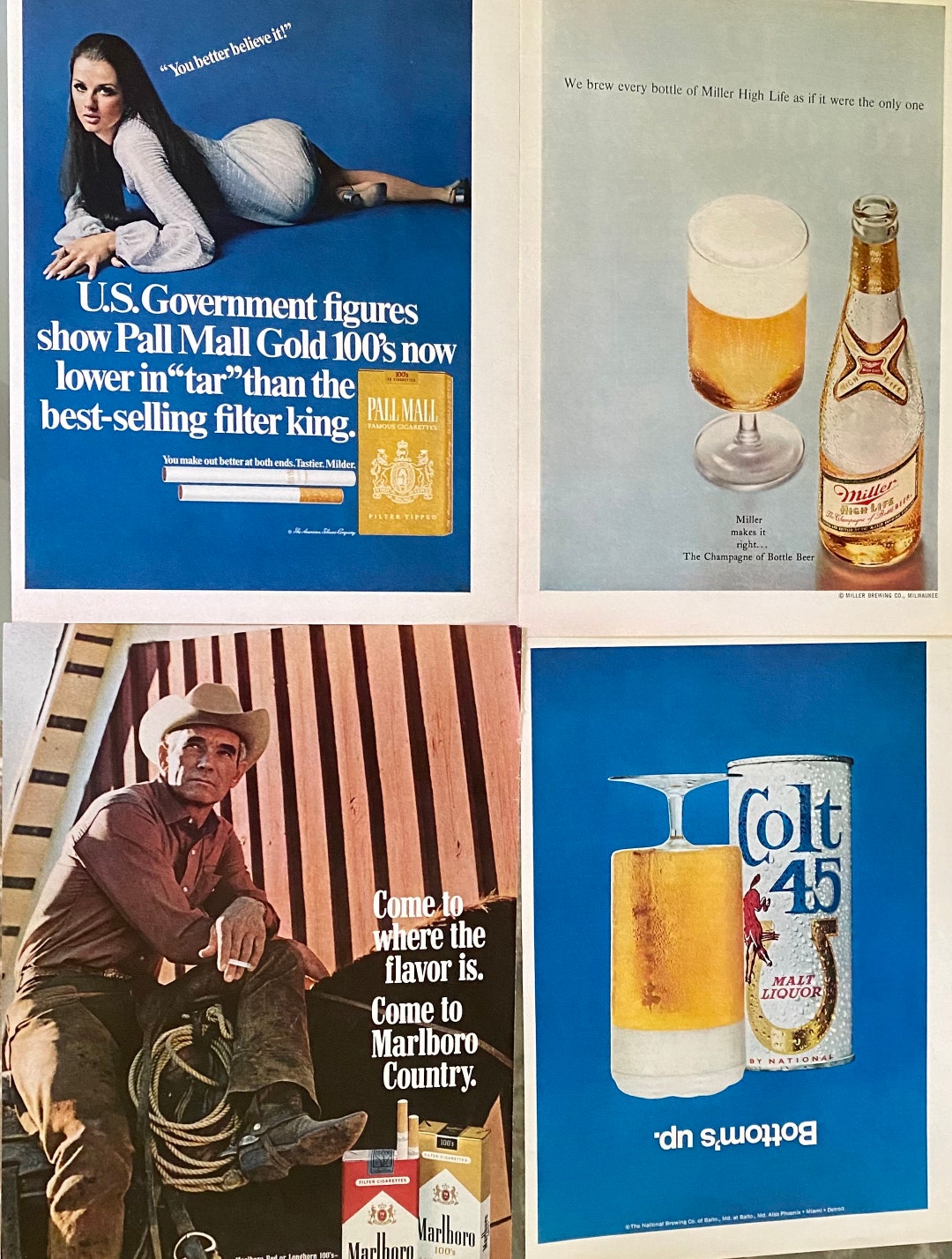 Advertisements Vintage Tobacco and Alcohol / Vintage Cigarette Ads ...