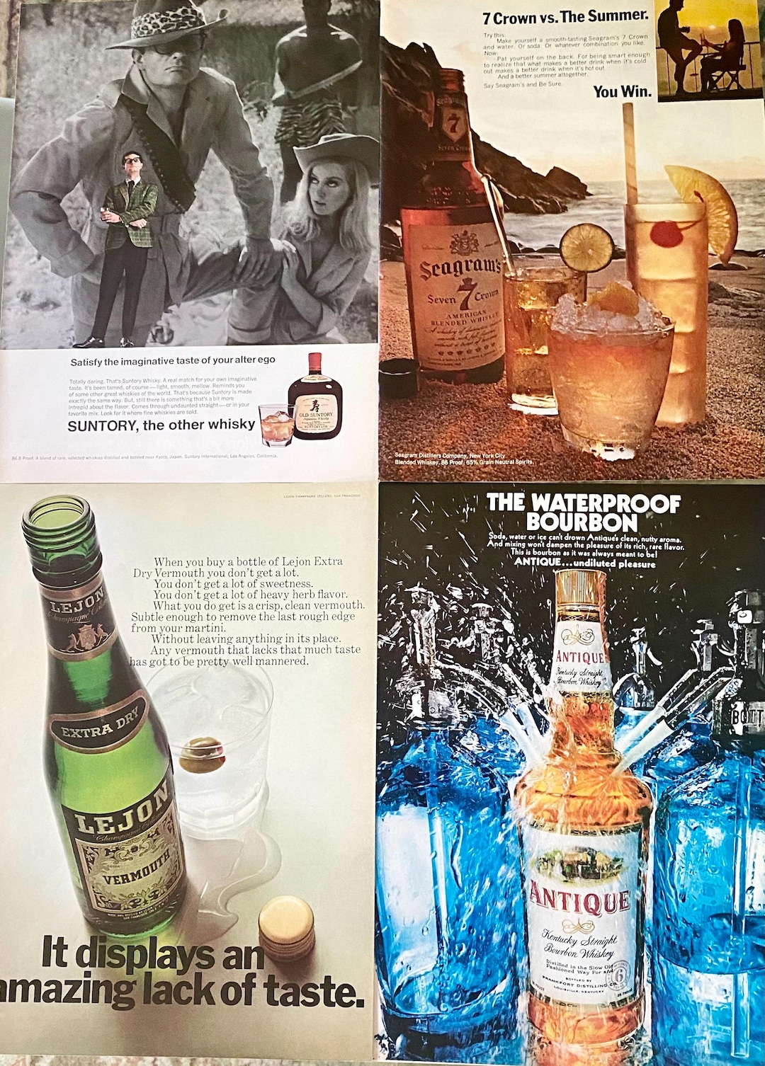 Advertisements Vintage Alcohol / Vintage Alcohol Ads /1960s / Mancave ...