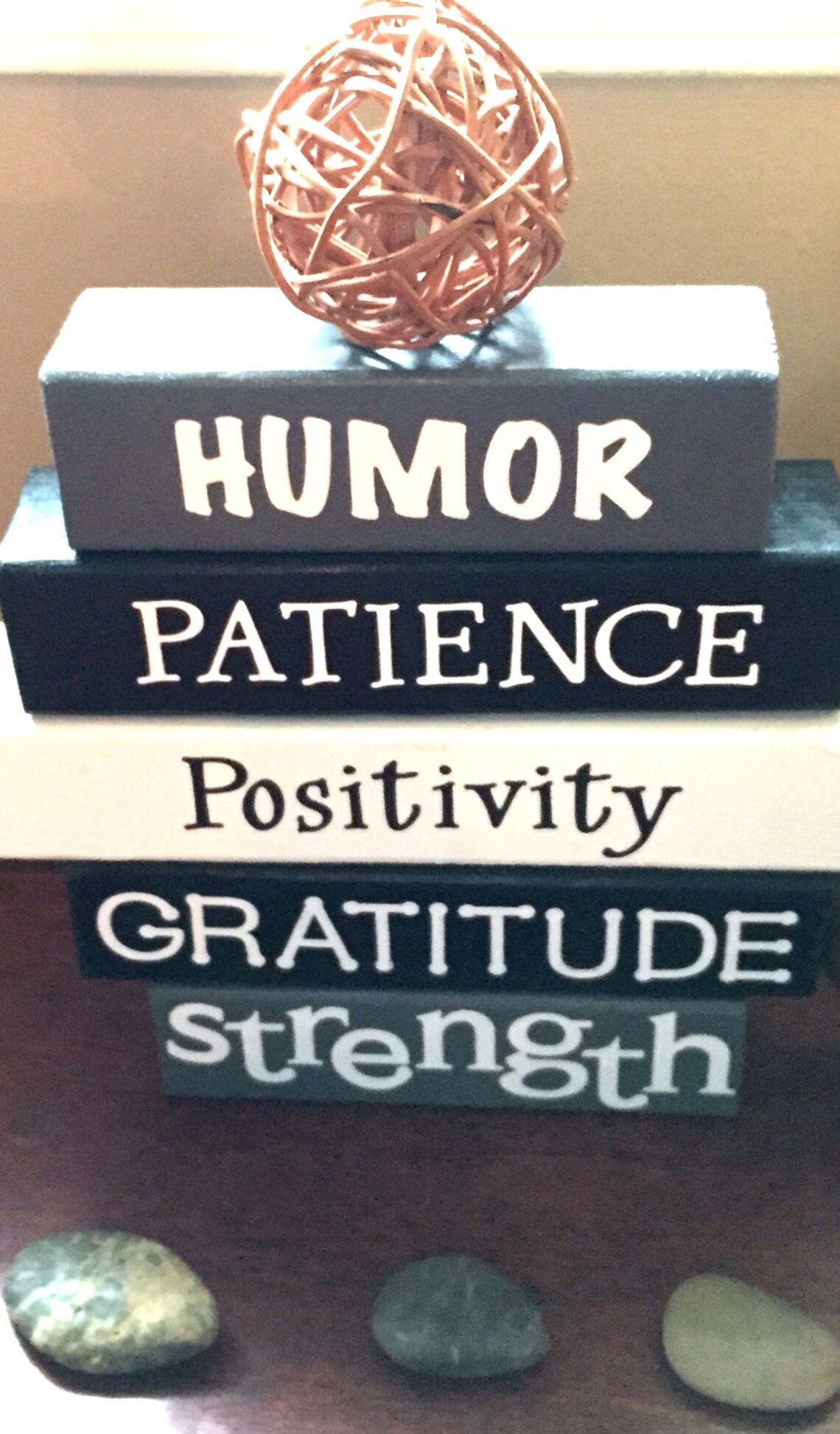 HOPE AND ENCOURAGEMENT Wood Word Blocks...stacking Block Set - Etsy