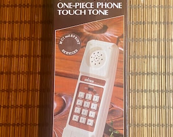 Vintage 1980s Teleconcepts One Piece Pulse Telephone / Corded Phone ...