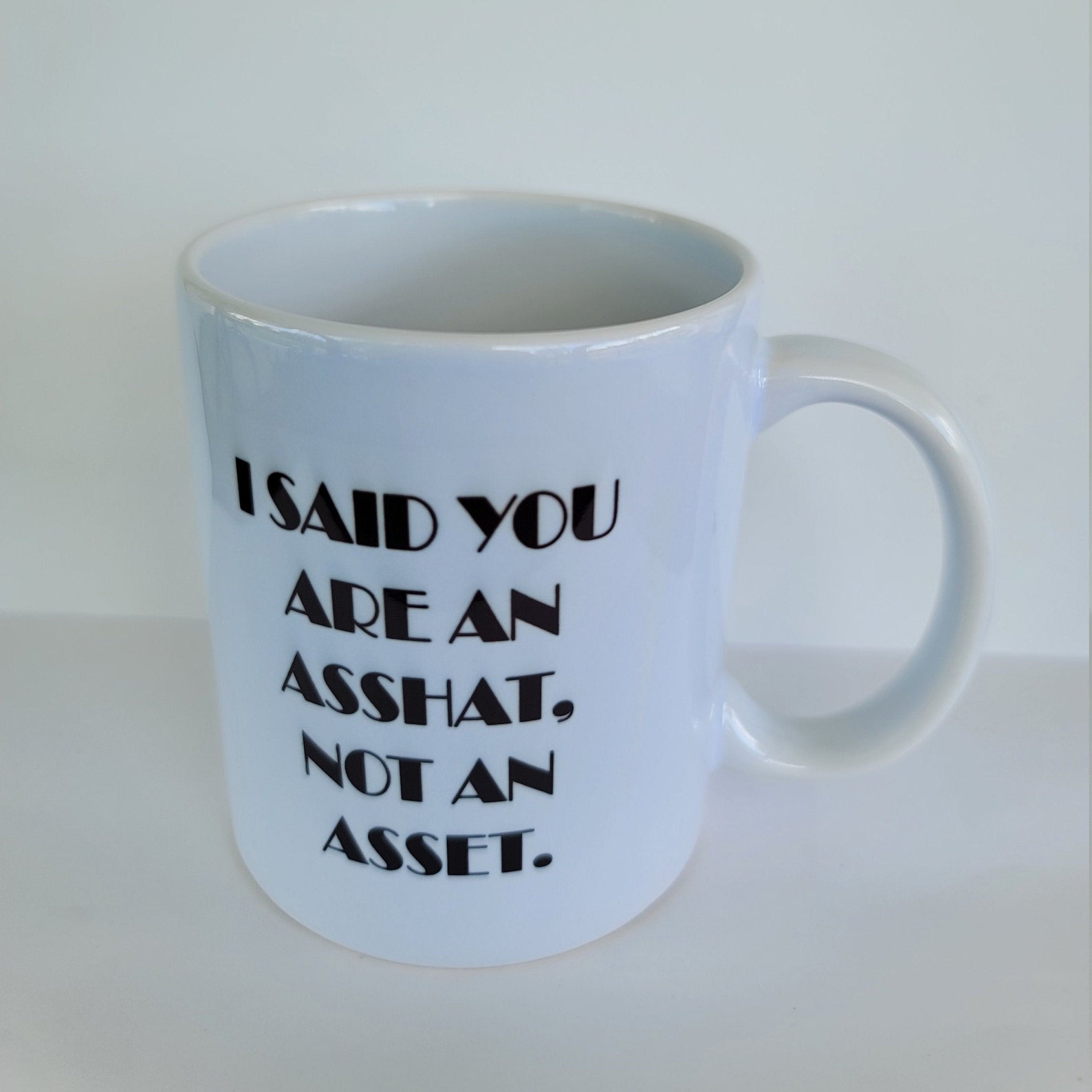 I Said You Were An Asshat Not An Asset Coffee Mug | Etsy