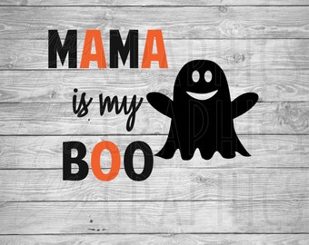 Halloween 'mama is My Boo' SVG Instant Download SVG, Pdf, Eps, PNG ...