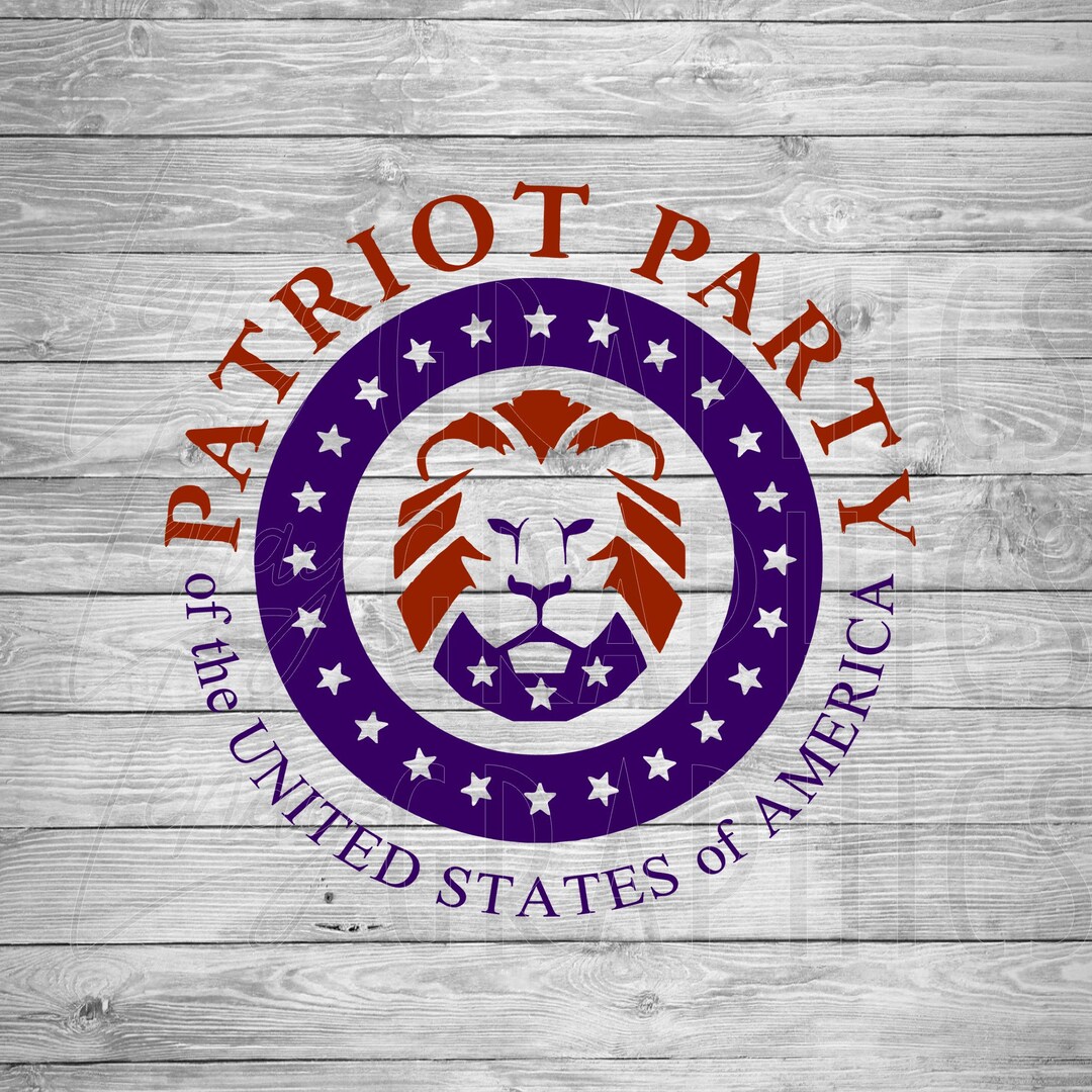 Patriot Party Logo Digital Download SVG Lion Conservative Republican ...