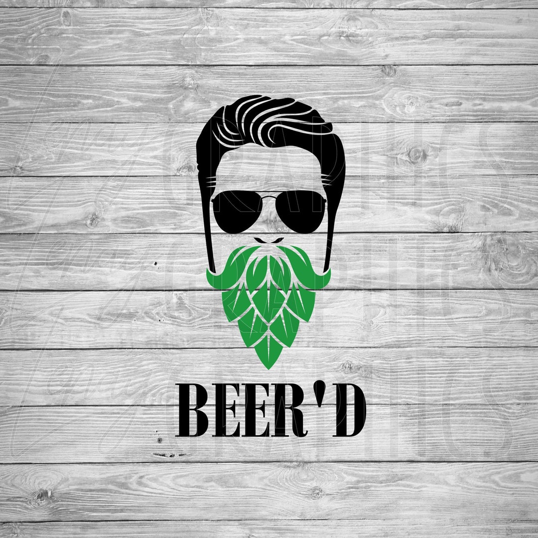 Beer Beard | Hops | SVG PNG | Digital Download | Bartender | Brewery - Etsy