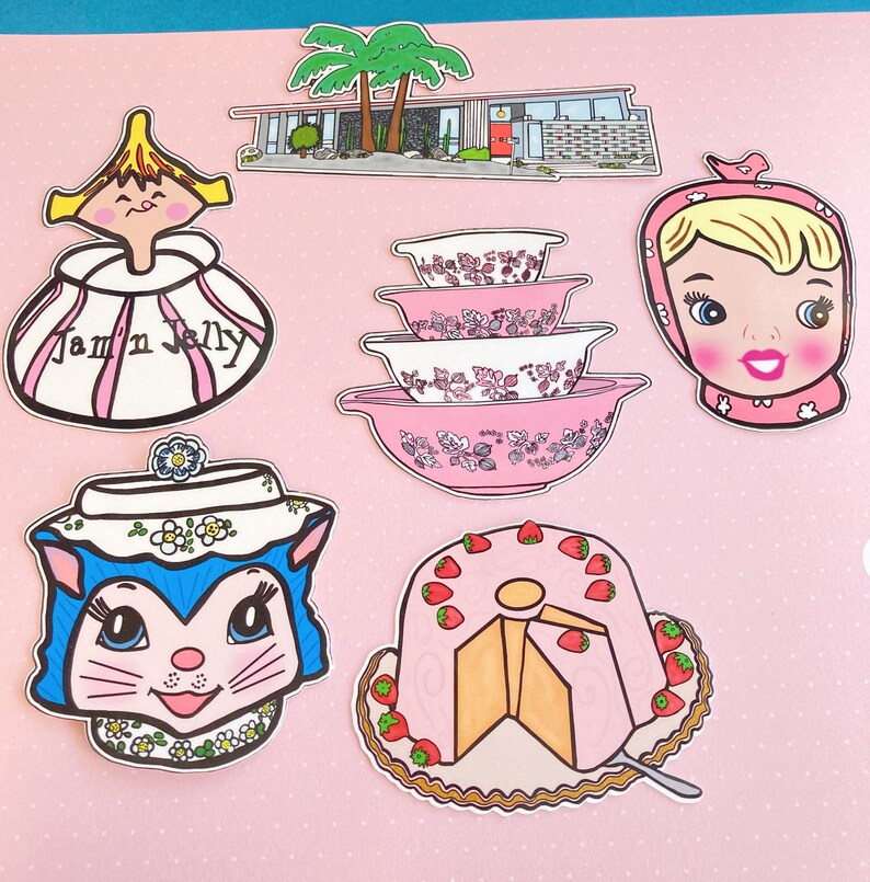 Handmade Vintage Style Sticker Pack vintage House & Kitchen - Etsy
