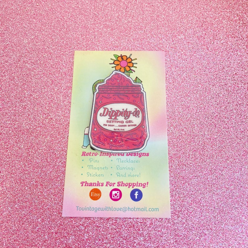 Vintage Dippity-do Setting Gel Pin Magnet Necklaceearrings - Etsy