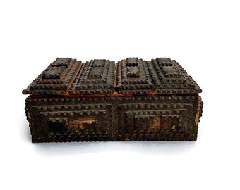 Tramp Art Cigar Box - Etsy