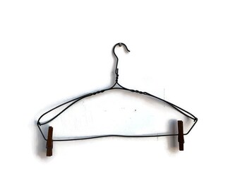 Wire Clothes Hangers With Clips - Etsy