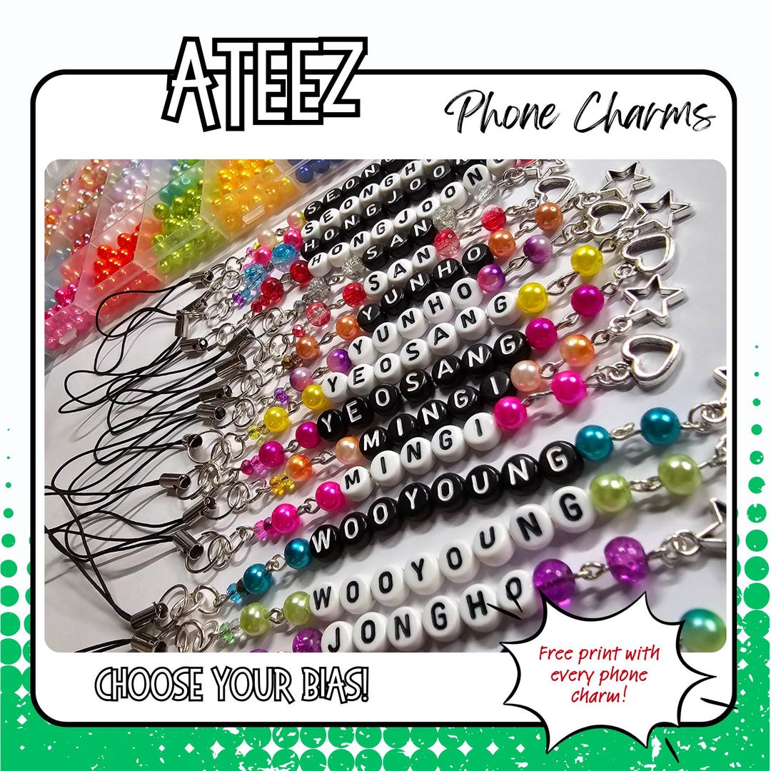ATEEZ Phone Charms - Etsy