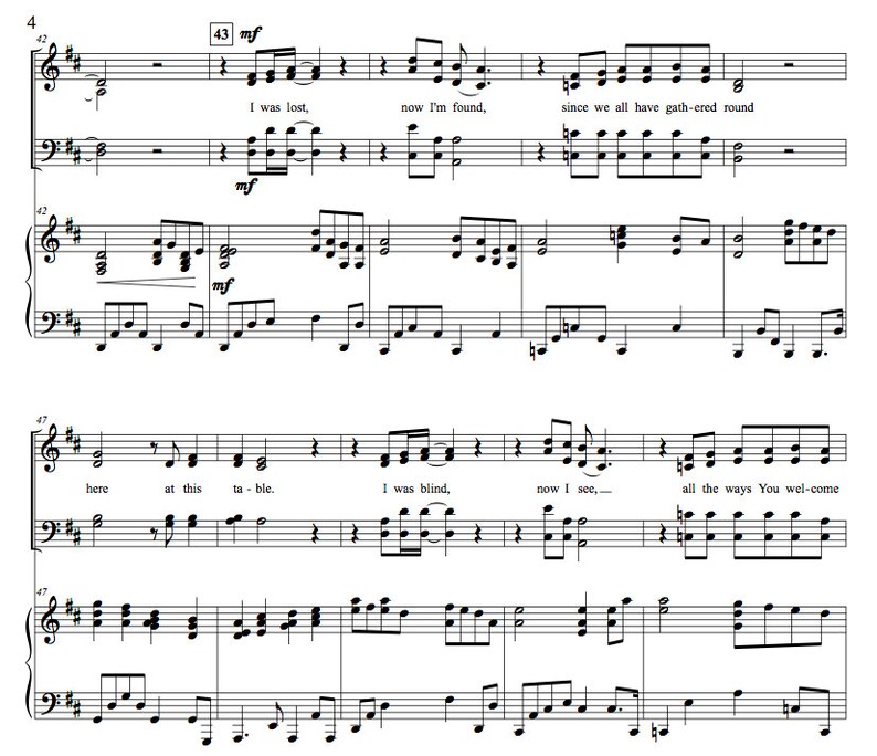 Table of Love SATB Bundle (SATB Choral Arrangement With Full Piano ... Table of Love SATB Bundle (SATB Choral Arrangement With Full Piano ...