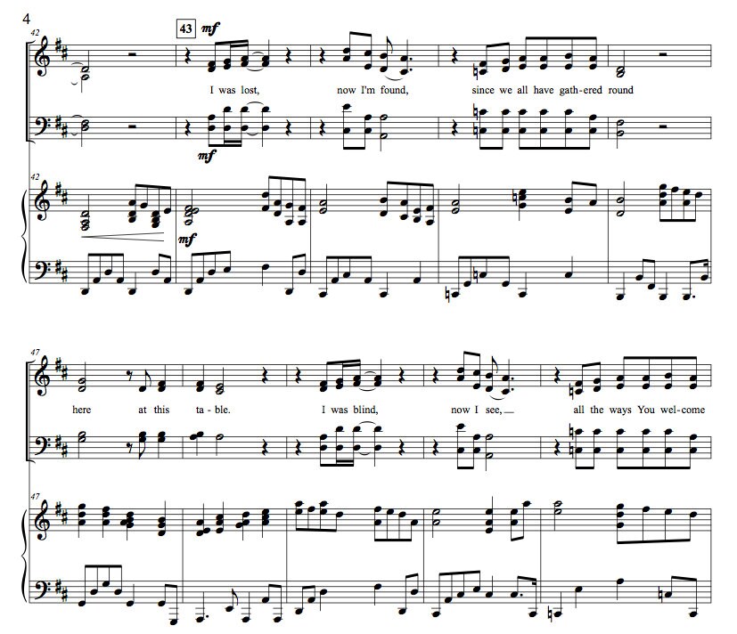 Table of Love SATB Bundle (SATB Choral Arrangement With Full Piano ...