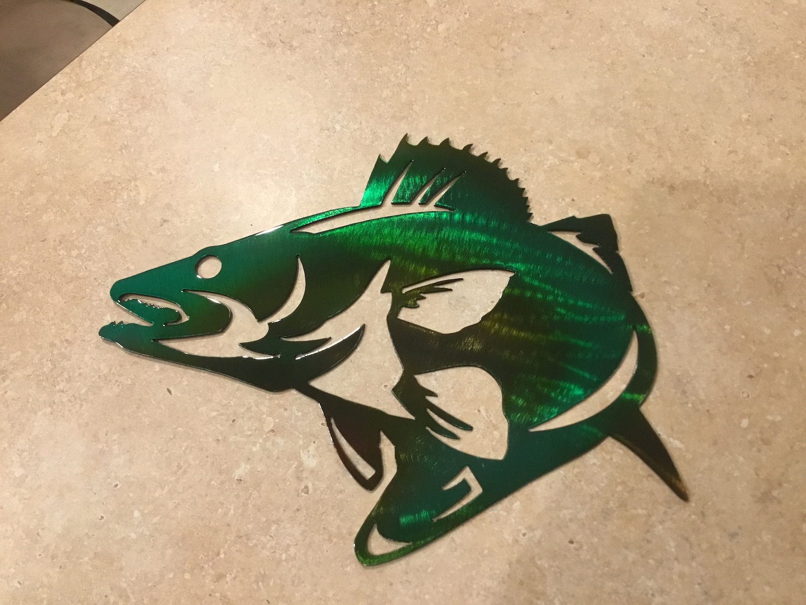 Plasma Cut Kandy Painted Walleye Metal Mancave Garage Wall Art Home ...