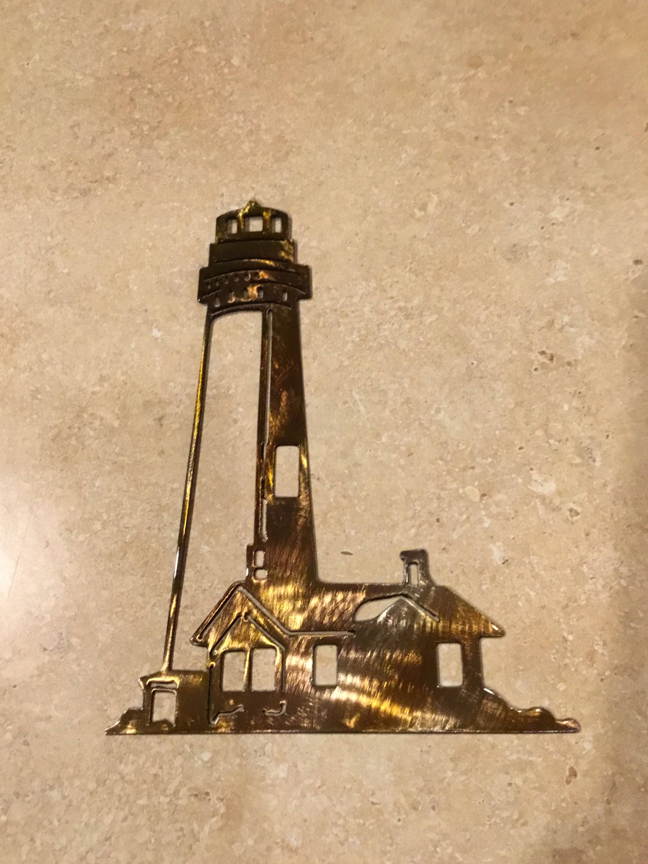 Plasma Cut Kandy Painted Lighthouse Style 3 Metal Mancave Garage Wall ...