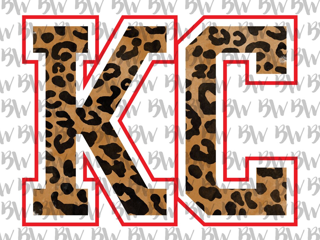Kansas City, KC, Chiefs, Leopard, Football, PNG ONLY, Digital File ...