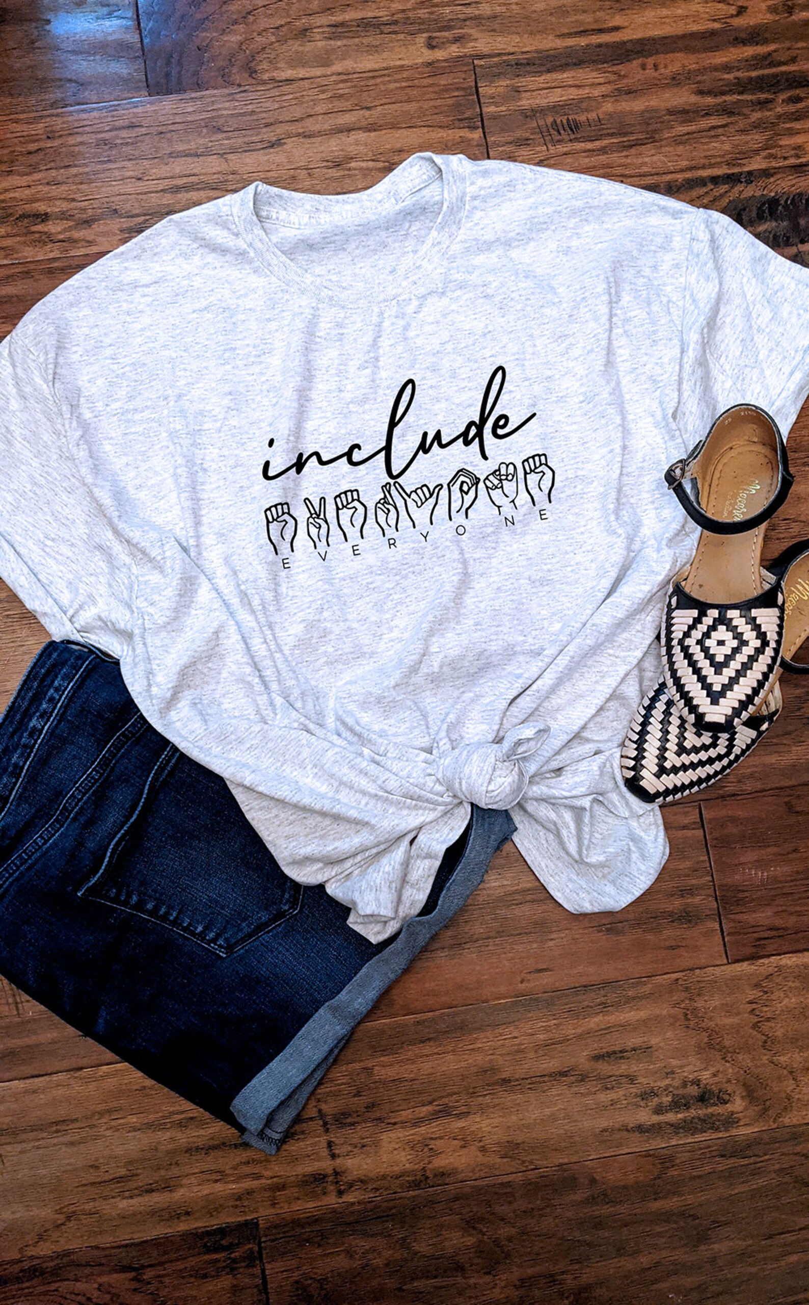 Include Everyone ASL Sign Language American Sign Language - Etsy