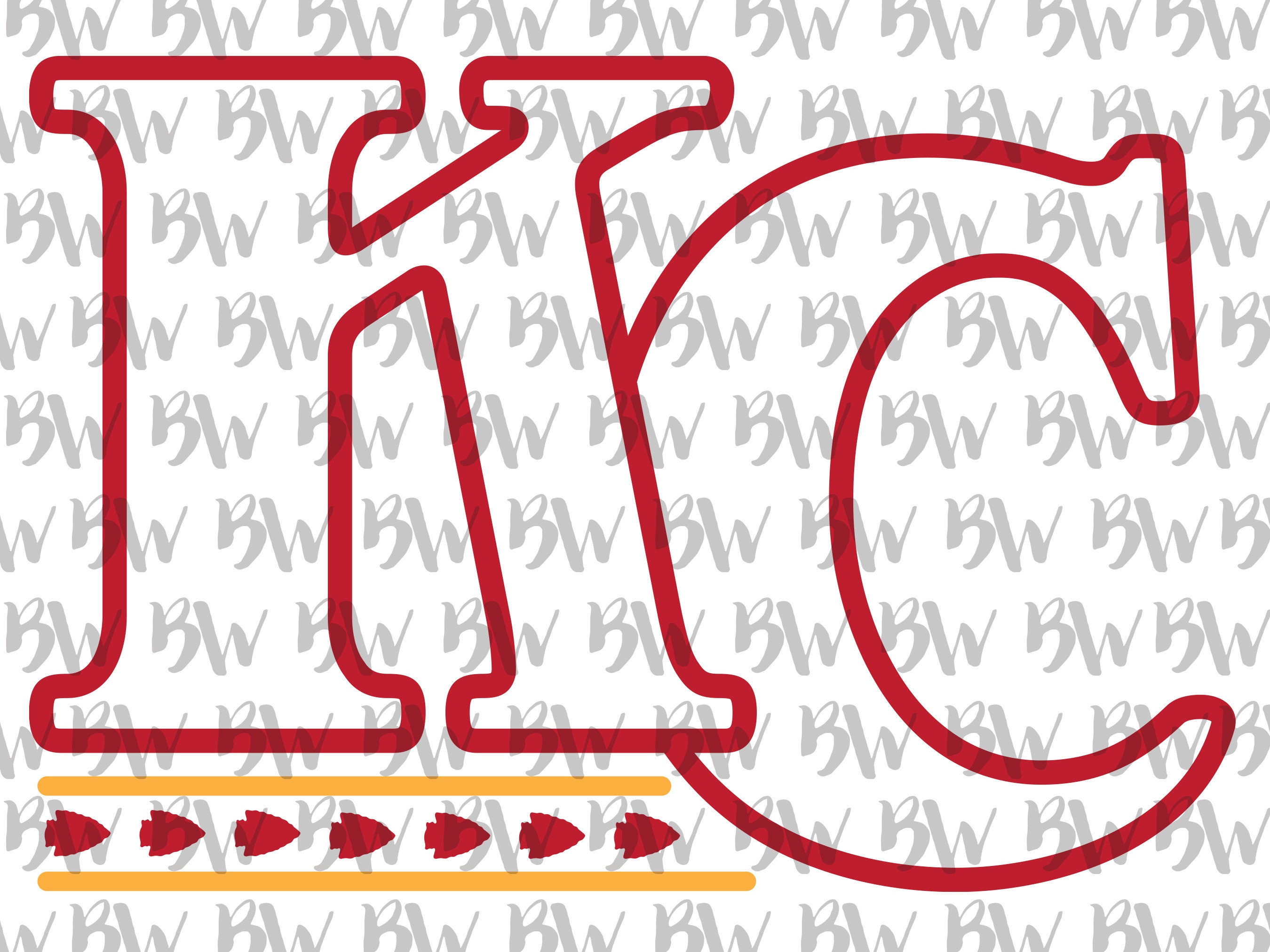 Kansas City, Chiefs, Arrowhead, Simple, PNG, SVG, Digital File ...