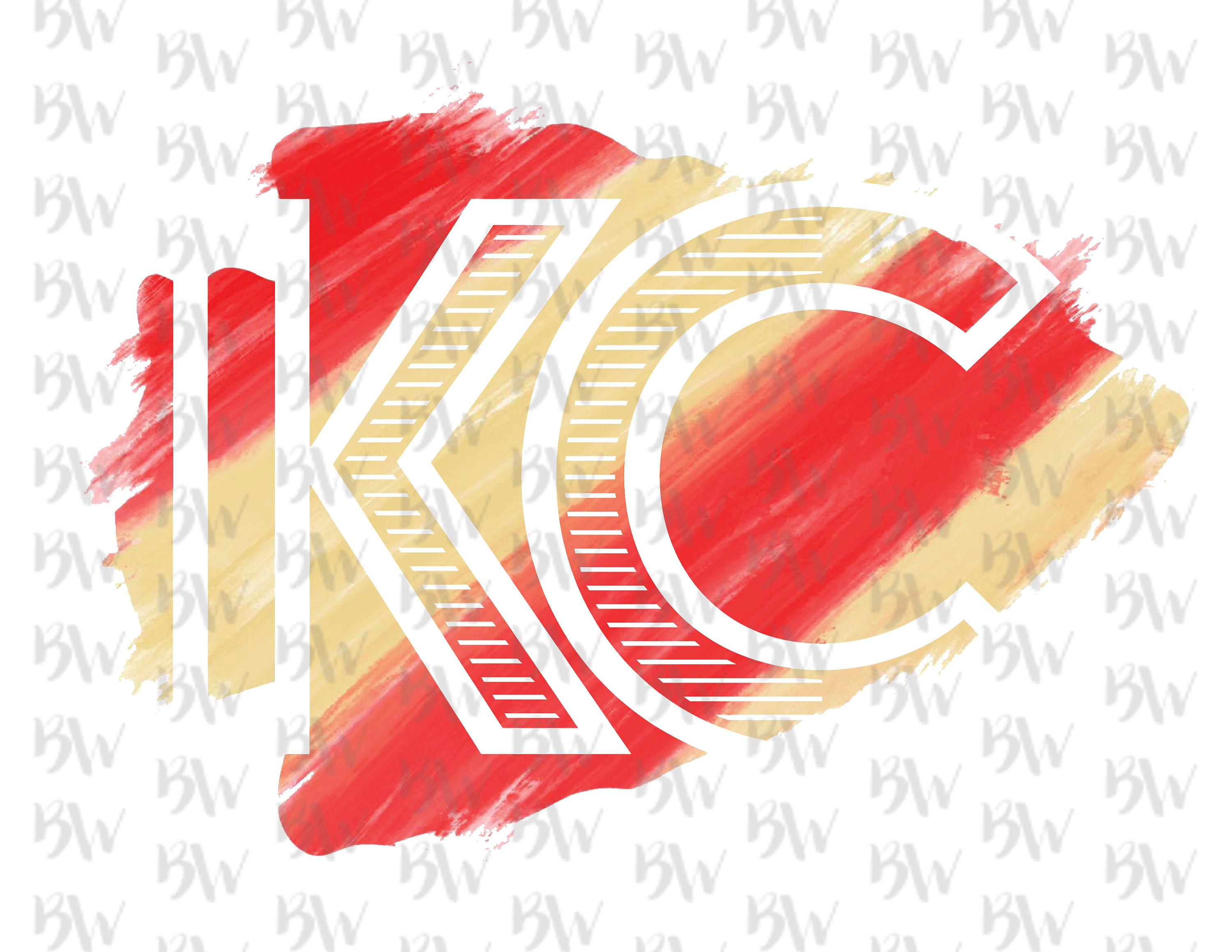Kansas City, Chiefs, Arrowhead, Watercolor, Red and Yellow, PNG ...