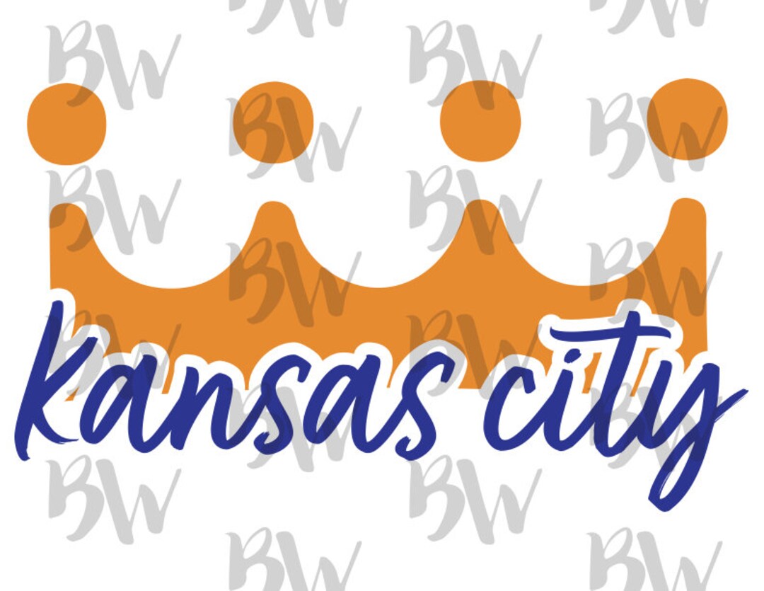 Kansas City, Royals, Crown, Blue and Yellow, PNG, Digital File ...