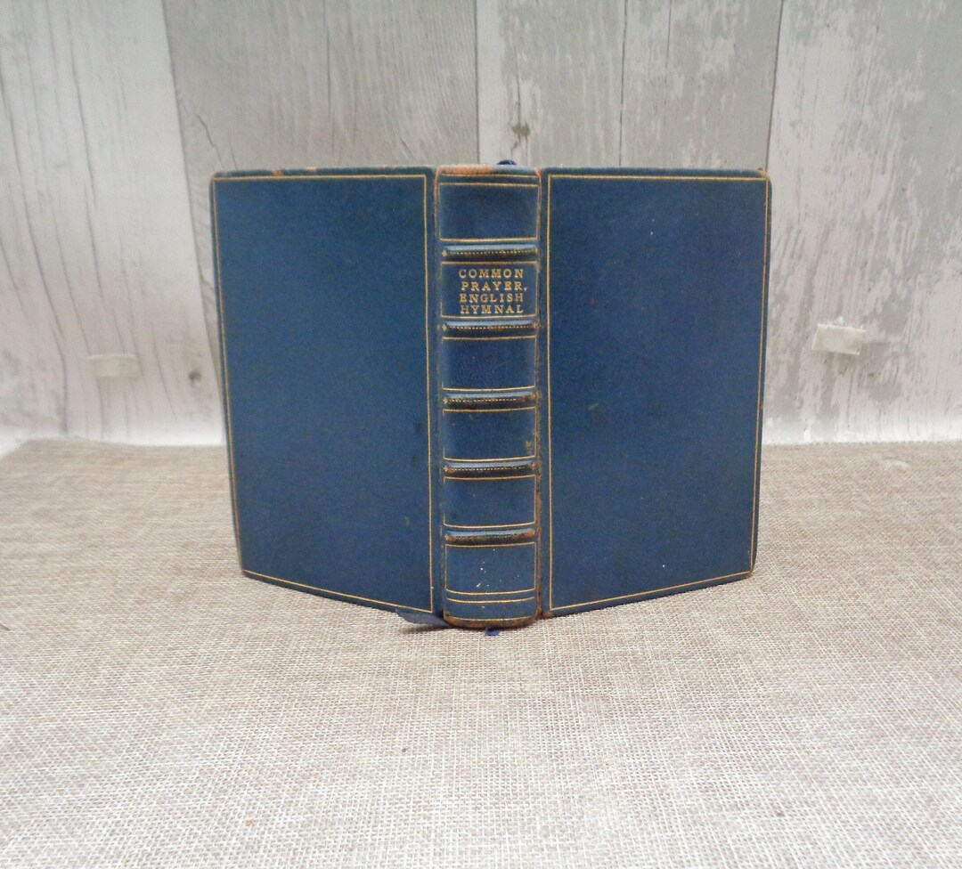 Vintage 1950s Blue Leather Common Prayer English Hymnal - Etsy