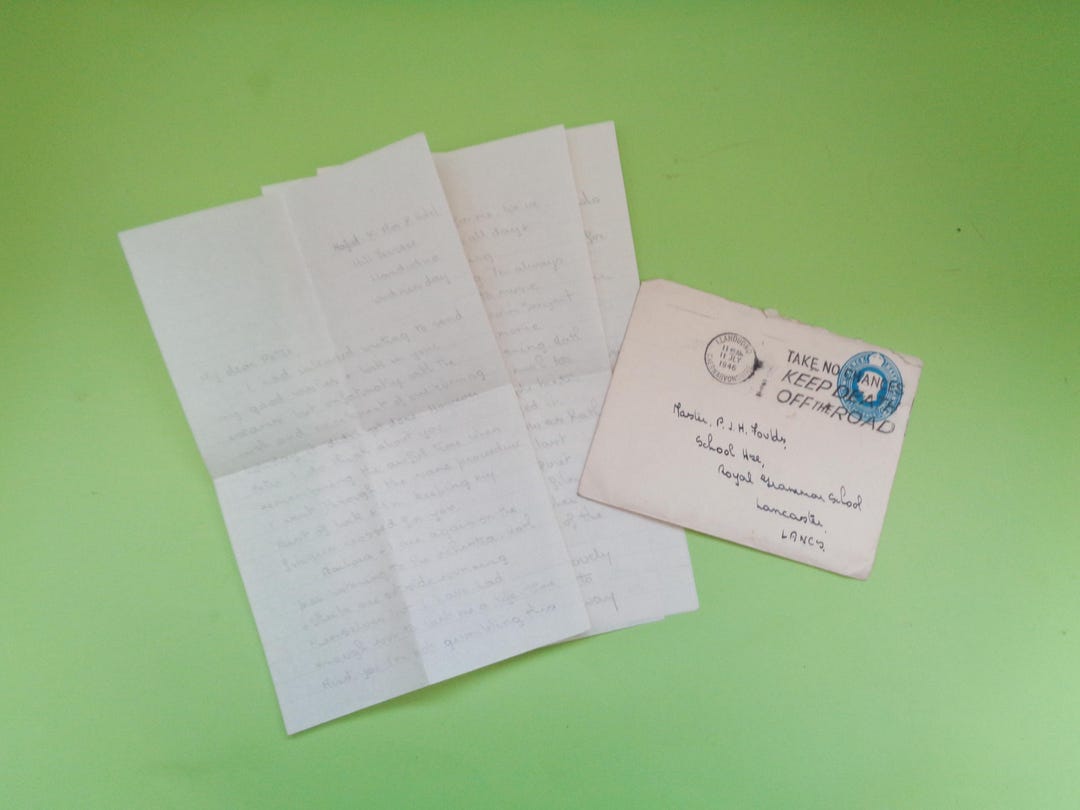Vintage 1946 Handwritten Personal Letter - Etsy