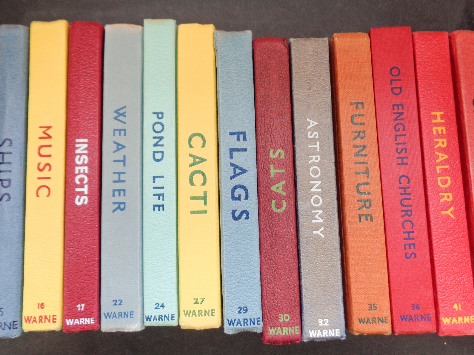 Vintage Observers Books Various Titles Coloured Cloth - Etsy UK