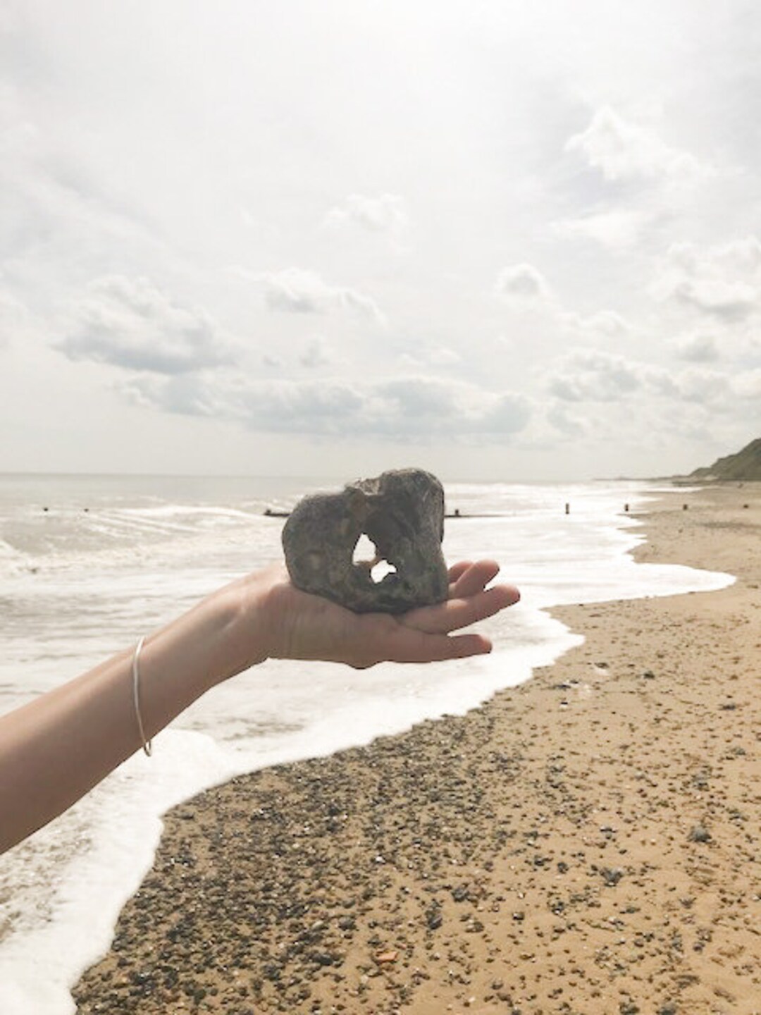 Extra Large Witch Stone/hag Stone From the Seahenge Coast, North ...