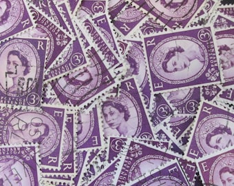 Purple Stamps | Etsy