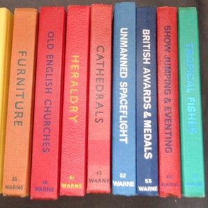 Vintage Observers Books Various Titles Coloured Cloth - Etsy UK