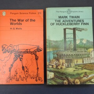 Vintage Orange Penguin Paperback Books - Various Titles -authors: M-Z ...